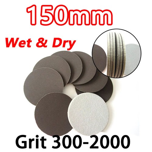 150mm Wet & Dry Foam Sponge Sanding Disc Sandpaper Ceramic Abrasive 300 ...