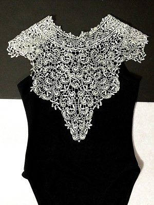 Boohoo Womens Silver Metallic Lace Front High Rise Bodysuit Sz. 2 | eBay