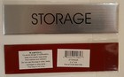 STORAGE SIGN - BRUSHED ALUMINUM (ALUMINUM SIGN SIZED 2''X7.75'')-REF24 ...