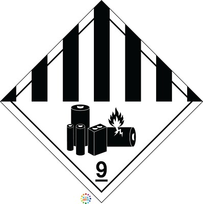 Class 9A - Lithium Battery 9 - Sign/Sticker in Multi Sizes & Materials ...