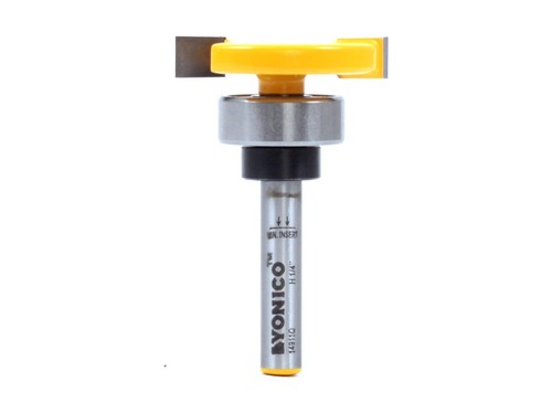 YONICO Top Bearing Slot Cutter Router Bit (1/4" Height - 1/4" Depth - 1 ...