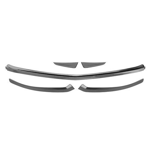 For Benz A-Class ABS Carbon Fiber Front Bumper Lip Spoiler Splitter ...