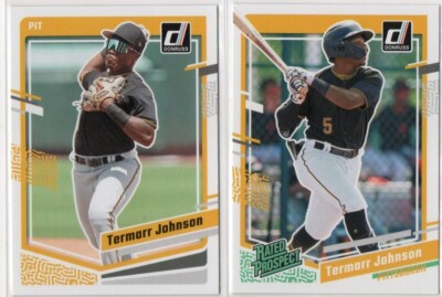 Termarr Johnson 2023 Donruss Base Card #142 & Rated Prospect Card #31 ...