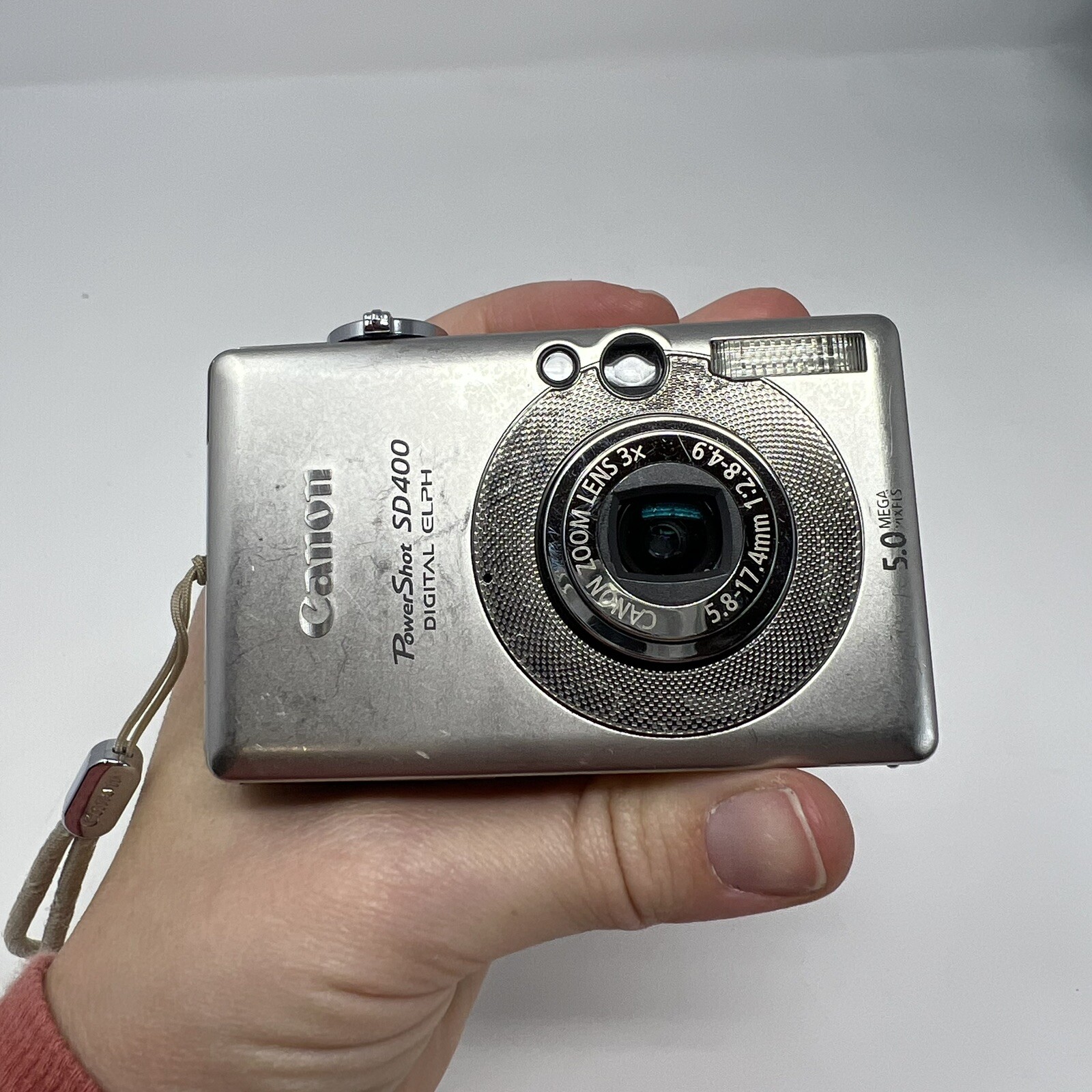 Canon PowerShot Digital ELPH SD400 5.0MP Digital Camera W/Battery ...