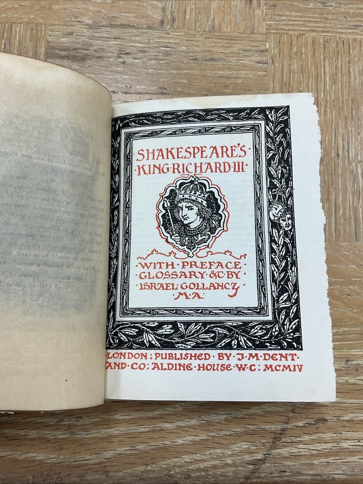 The Tragedy of King Richard III - The Temple Shakespeare J.M. Dent Book ...