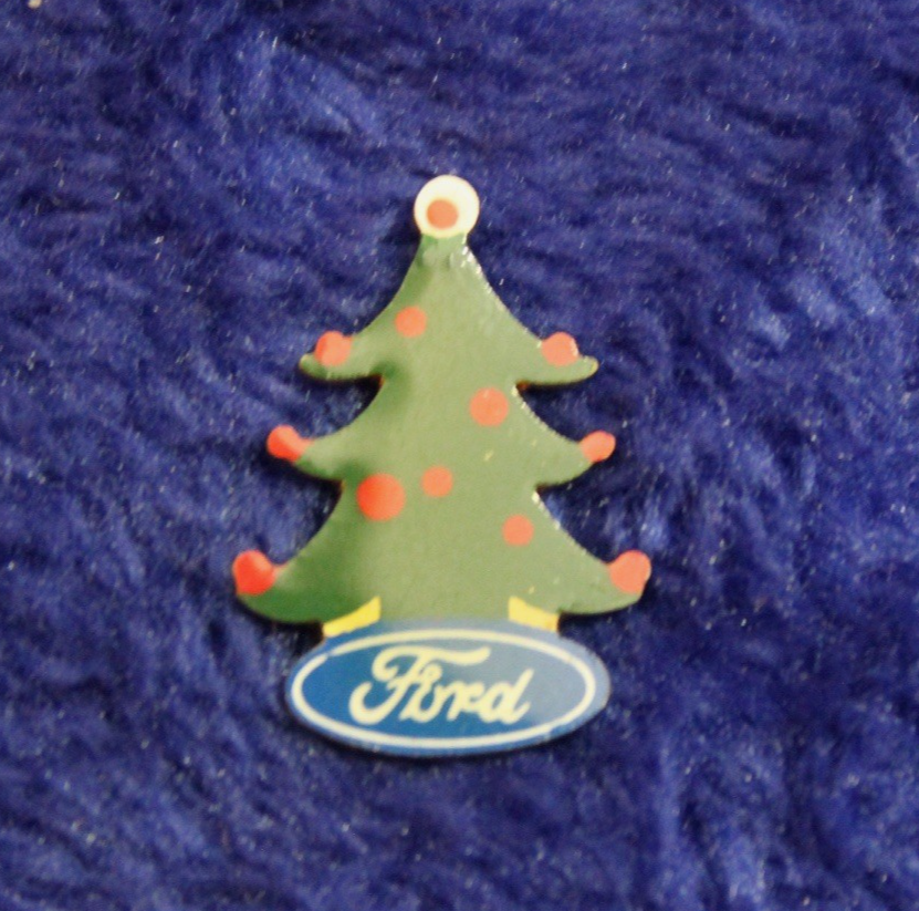 Ford Christmas Tree Hat Lapel Pin Accessory Truck Blue Oval Fairlane ...