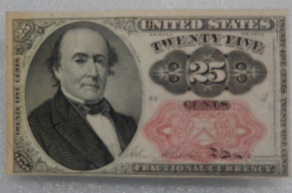 1874 Fifth Issue 25c Fractional Currency 25 Cents Bank Note - CU ...