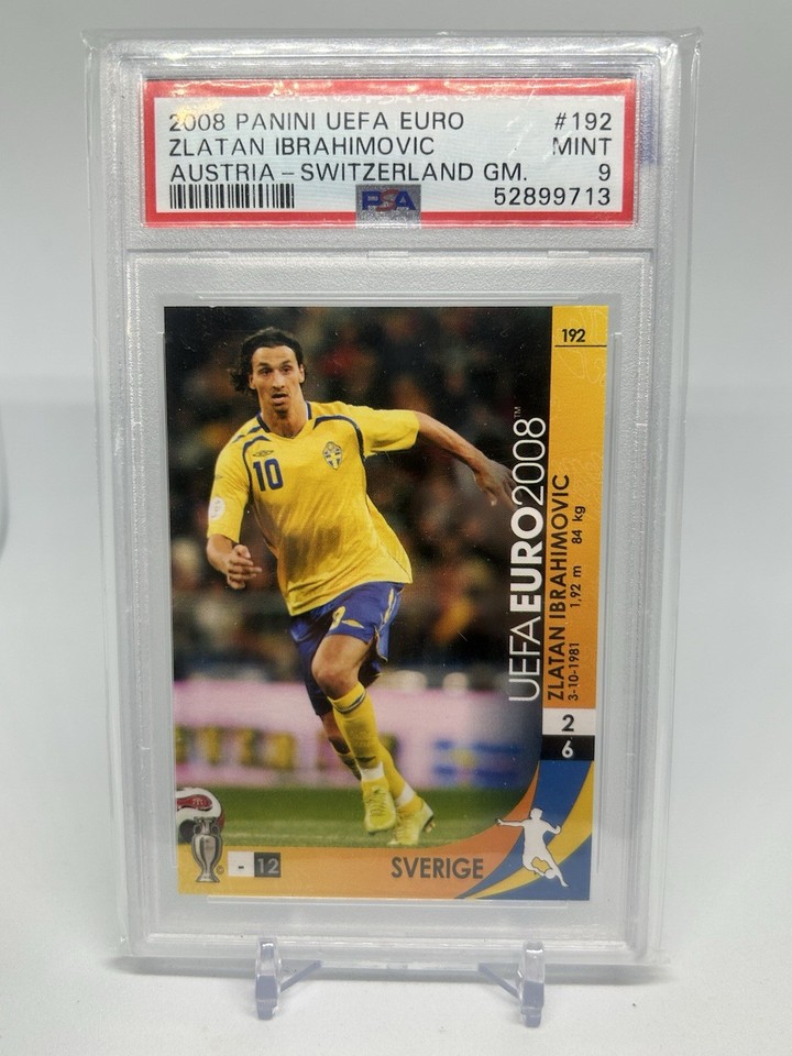2008 UEFA EURO zlatan Ibrahimovic #192 PSA 9 | eBay