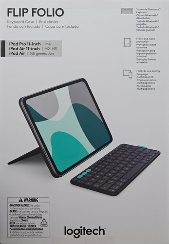 Logitech Flip Folio, Keyboard Case for iPad Pro 11-inch (M4) & iPad Air 11-inch | eBay