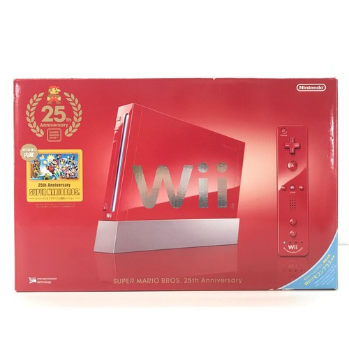 Nintendo Wii Super Mario Bros. Pack Red Game Console 25th Anniversary ...