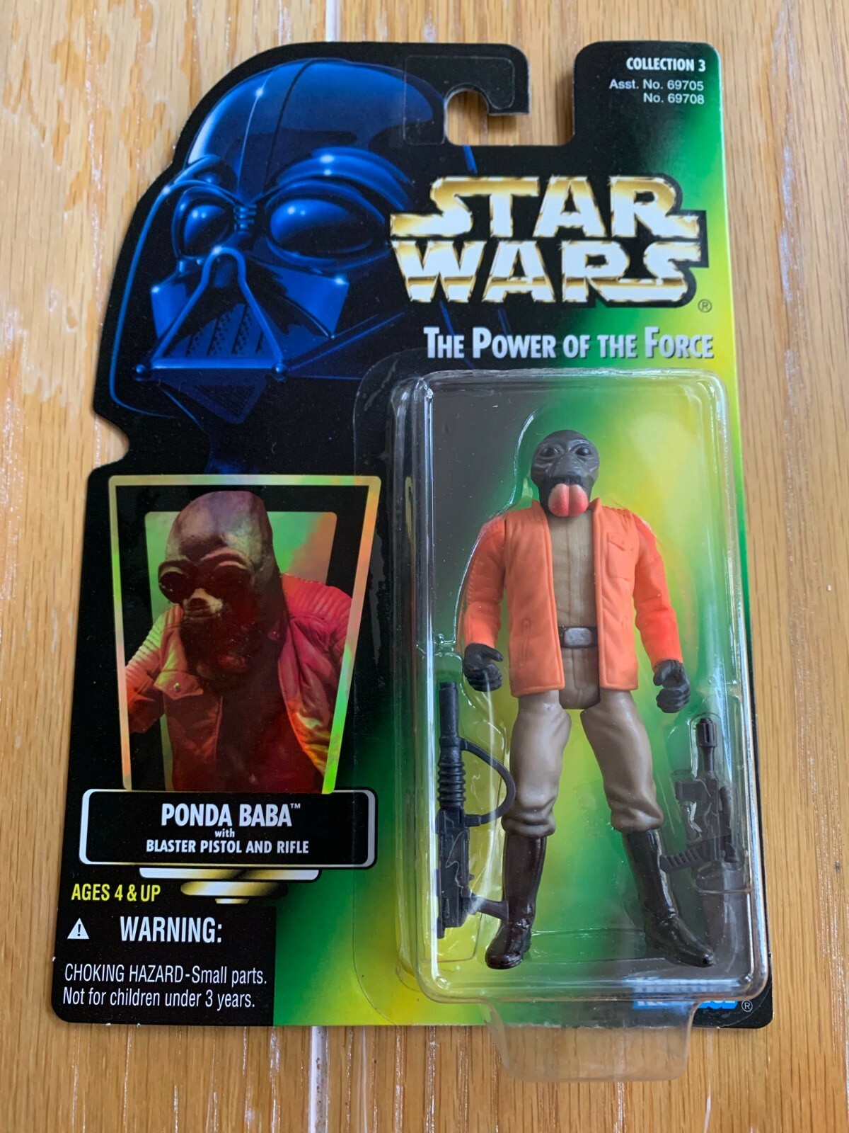 STAR WARS POTF Power Of The Force Hologram PONDA BABA with BLASTER ...