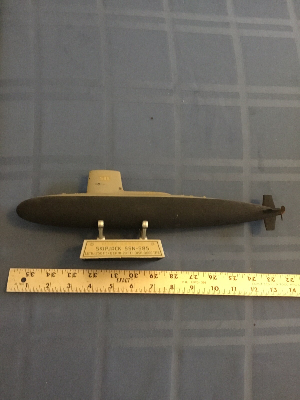 Built ANTIQUE AURORA MODEL US NAVY SUBMARINE "HOT ROD" SSN-578 USS ...