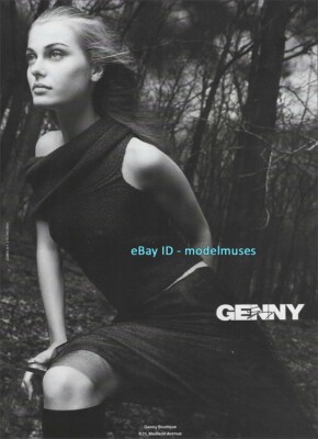 vintage GENNY 1-Page Magazine PRINT AD Fall 1999 AURELIE CLAUDEL pretty ...