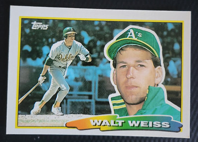 1988 Topps Big WALT WEISS Oakland Athletics MLB Baseball Card #263 ...