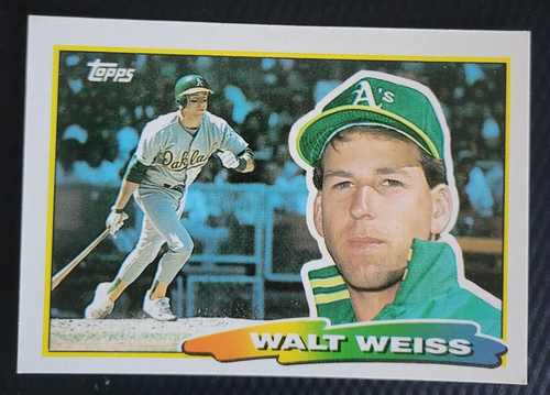 1988 Topps Big WALT WEISS Oakland Athletics MLB Baseball Card #263 ...