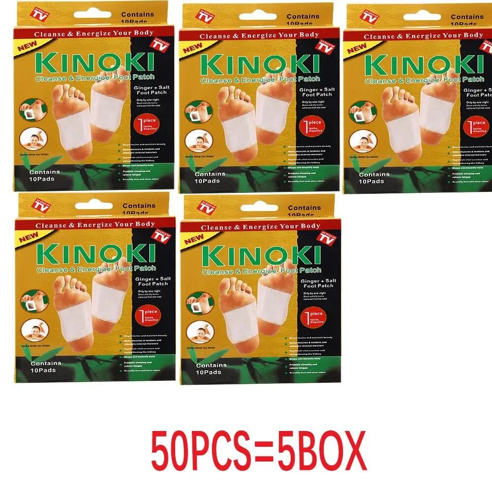 KINOKI Patches Detox Foot Pads Body Toxins Feet Slimming Deep Cleansing ...