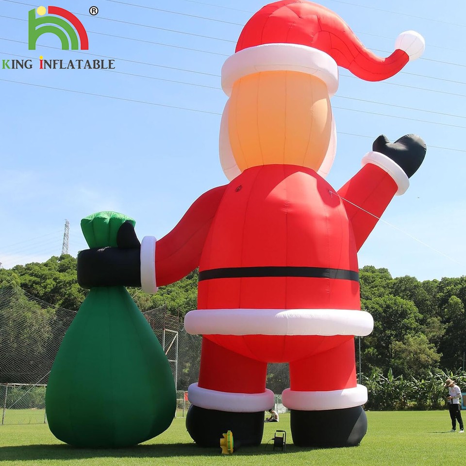 20FT 26FT 33FT Giant Inflatable Santa Claus Fit Outdoor Christmas ...