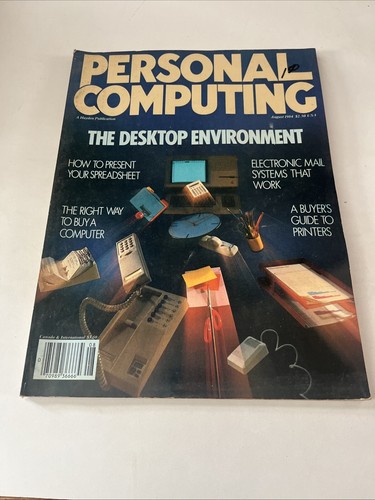 VINTAGE PERSONAL COMPUTING MAGAZINE AUGUST 1984 DESKTOP ENVIRONMENT | eBay