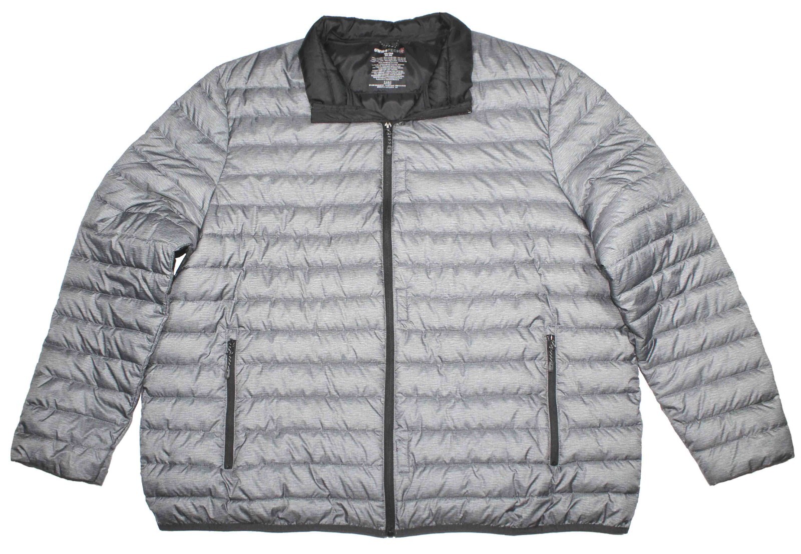 Swiss Tech Performance Gear Gray Puffer Jacket Mens S… - Gem