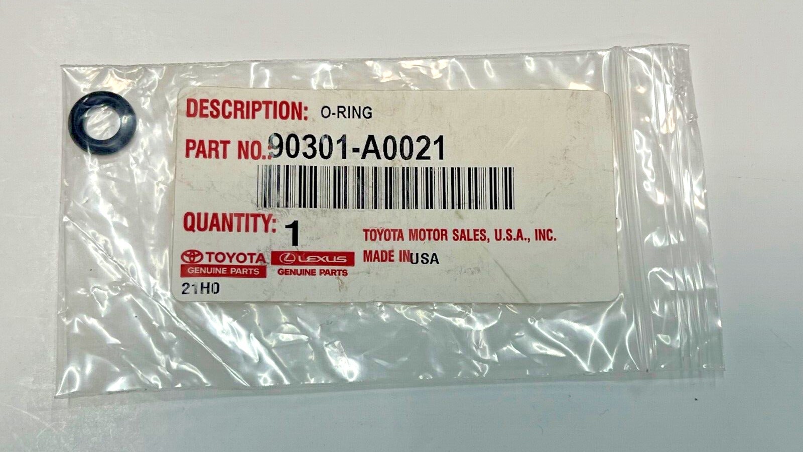 Genuine Toyota & Lexus (2003-2021) Models O-Ring, Fuel Pump 90301-A0021 ...