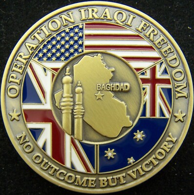 Operation Iraqi Freedom OIF United States Navy USN Challenge Coin | eBay