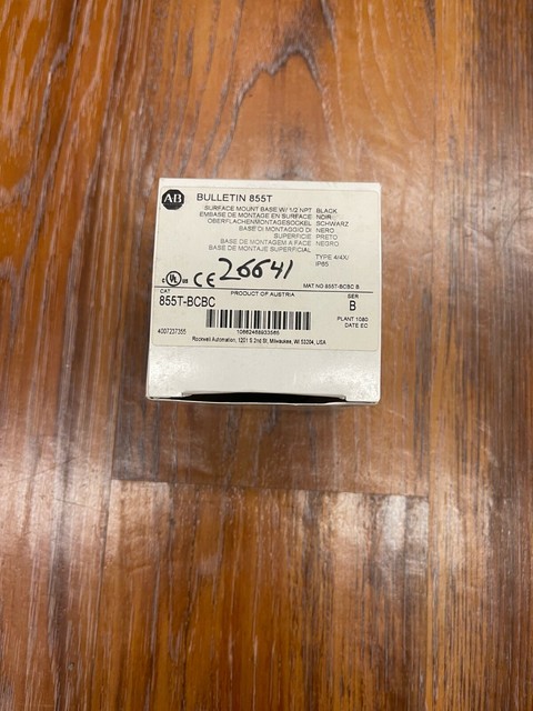 Allen Bradley 855t-bcbc Surface Mount Base and Cap 855t BCBC 855TBCBC ...