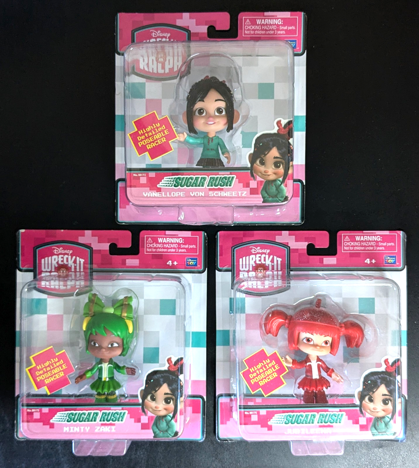 Disney WRECK IT RALPH Vanellope Von Schweetz Sugar Rush 5" Minty Zaki ...