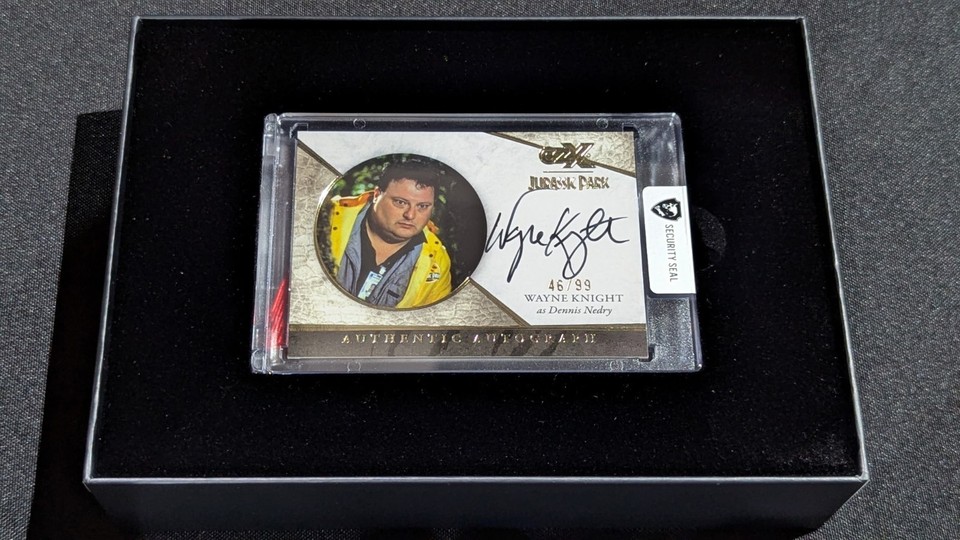 Sdcc 2025 Cryptozoic Jurassic Park Wayne Knight As Dennis Nedry ...