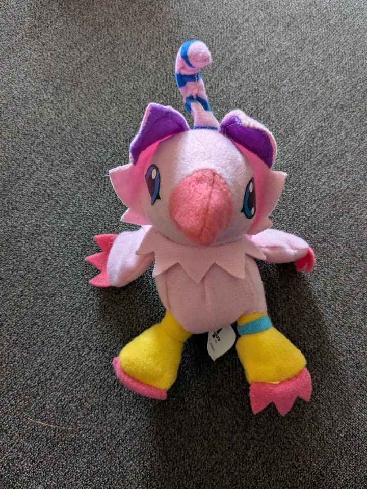 2001 Biyomon 4.5" McDonald's EUROPE Plush Action Figure Digimon Digital ...