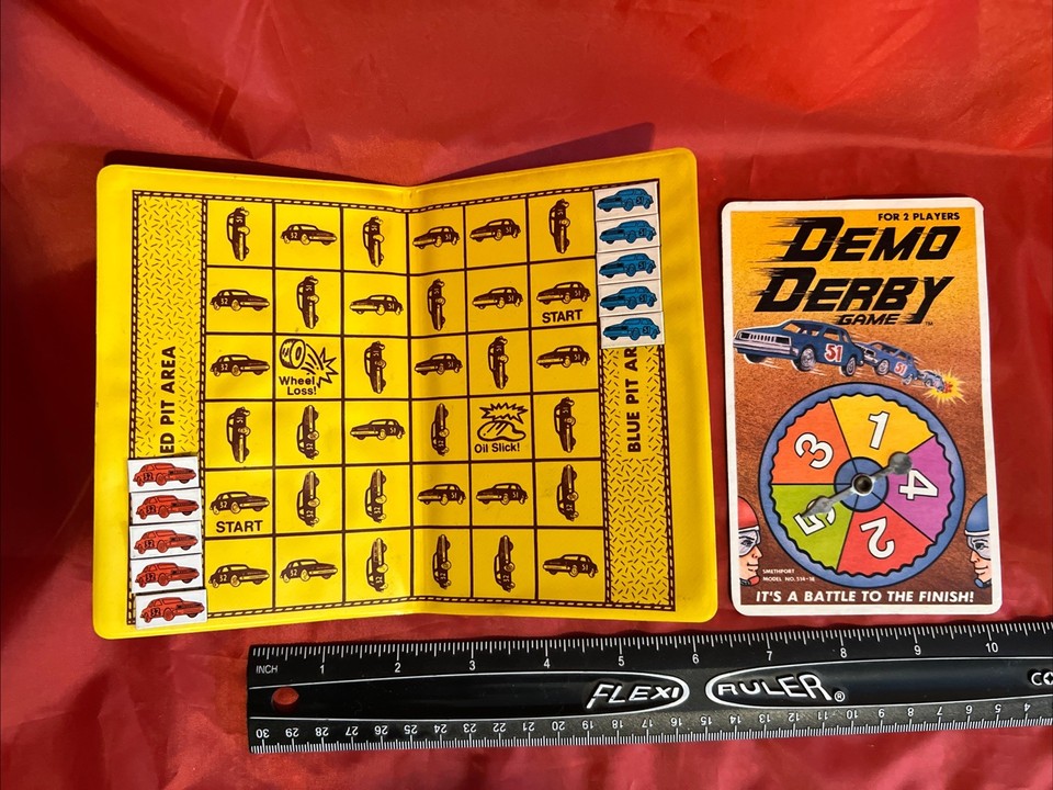 VTG Demo Derby & Trivia Jr Magnetic Travel Game 1986 Hip Hugger #14 | eBay