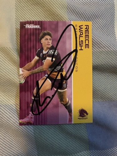 Signed Reece Walsh Brisbane Broncos 2025 NRL Traders Card | eBay