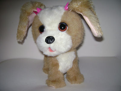 HASBRO FURREAL FRIENDS INTERACTIVE CUDDLE PUPPY DOG BEIGE WHITE TOY ...