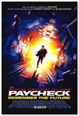 PAYCHECK - 2003 - Original 27x40 Movie Poster - BEN AFFLECK, UMA ...