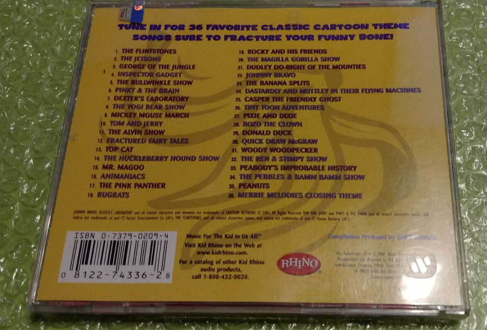 TV Soundtrack CD Lot: Simpsons, Batman, Animaniacs, Classic Cartoon ...