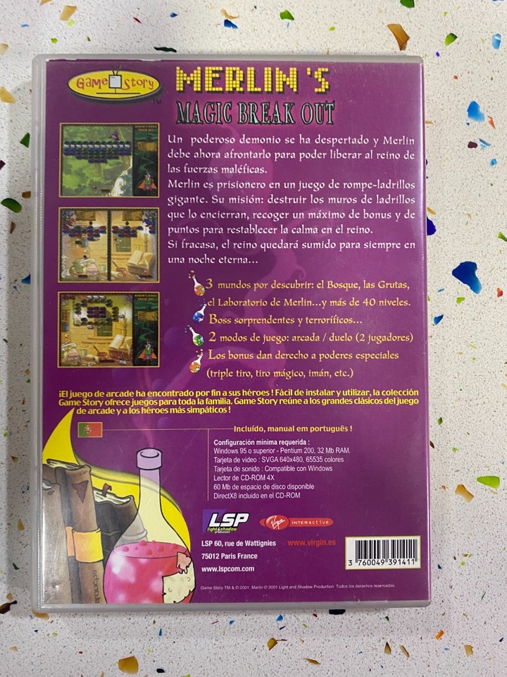Merlin'S Magic Break Out Jeu PC CD ROM LSP | eBay