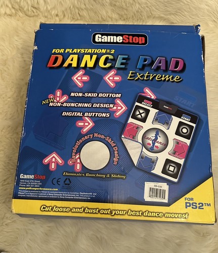 Game Stop Play Station 2 PS2 Dance Pad Extreme for Dance Dance ...