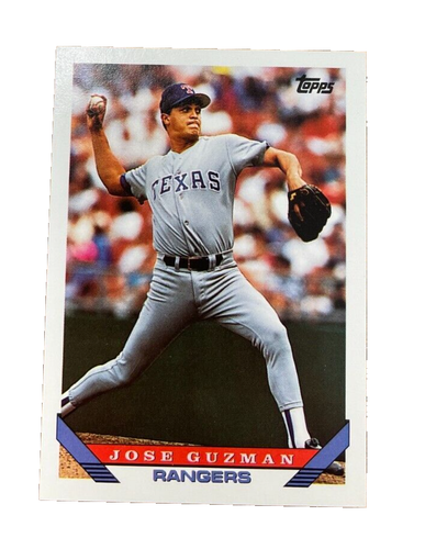 1993 TOPPS Card # 253 Jose Guzman - Texas Rangers | eBay