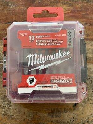 Milwaukee 48-32-4035 Impact Driver Bit Set 13pc. | eBay