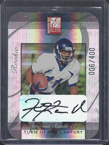 ANTWAAN RANDLE EL 2002 DONRUSS ELITE TURN OF THE CENTURY DIE CUT AUTO ...