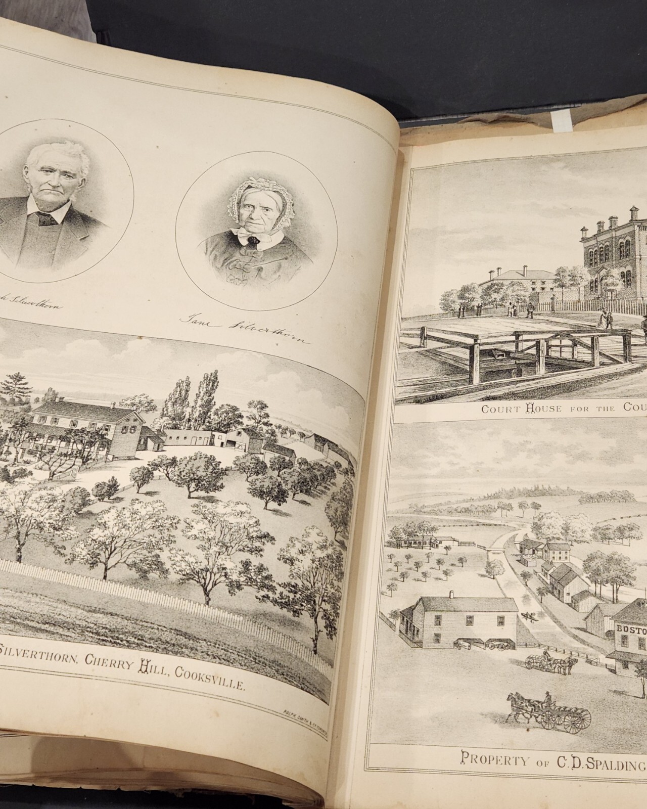 Original 1877 ILLUSTRATED HISTORICAL ATLAS OF PEEL by J.H. Pope ...