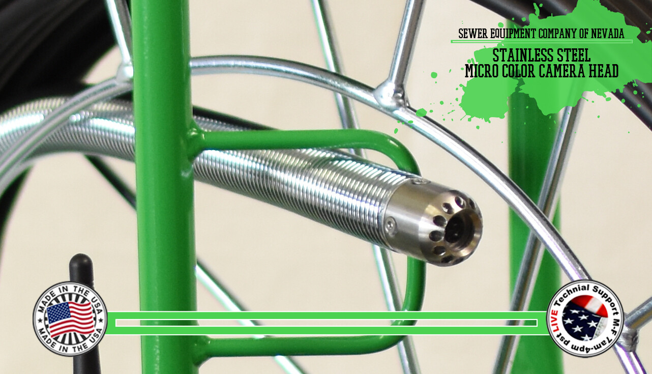 150' MICRO CORDLESS SEWER INSPECTION CAMERA 512hz SONDE WIFI W ...