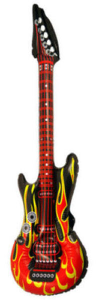 Inflatable Air Guitar - Choose From 16 Colours - 106cm Blow Up Rock ...