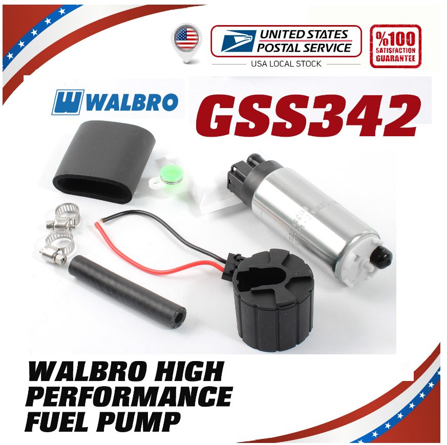 GENUINE WALBRO/TI 255LPH Performance GSS342 Fuel Pump + Kit 350Z 370Z ...