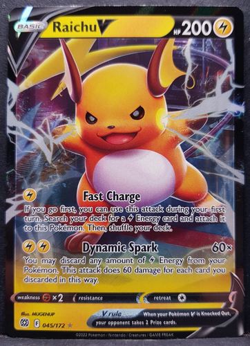 Raichu V 045/172 Brilliant Stars Pokémon Pokemon Card English Near Mint ...