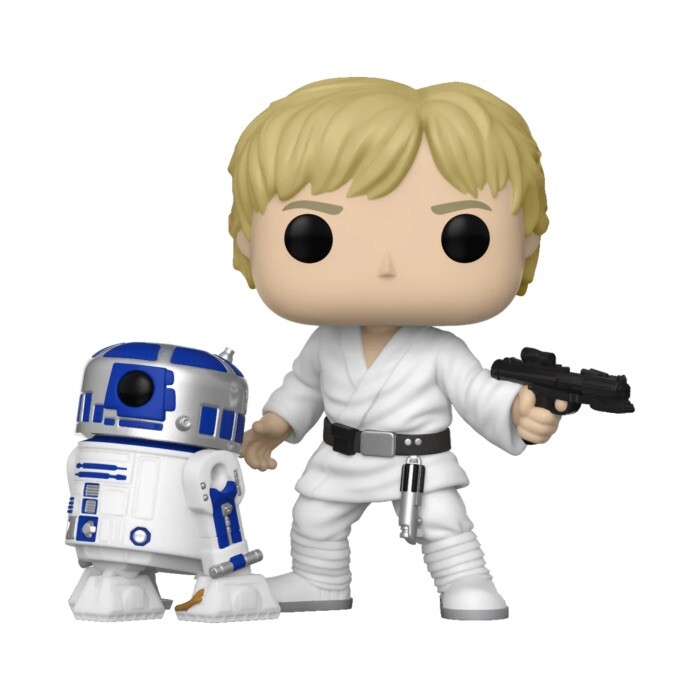 Luke Skywalker & R2-D2 Pop Movie Poster Star Wars IV: A New Hope Hard ...