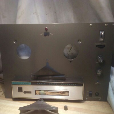 Vintage Voice of Music model 708 av reel to reel tape recorder face ...