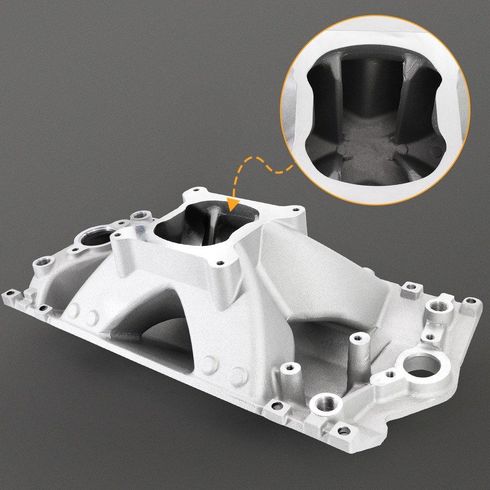 High Rise Single Plane Intake Manifold for Small Block SBC Vortec 350 ...