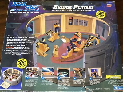 Star Trek “NEXT GENERATION” Bridge Playset (with 9 figures ) | eBay