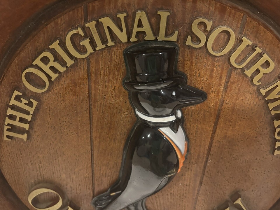 Vintage Rare 1950s Old Crow Barrel Top Whiskey Faux Sign 16” | eBay