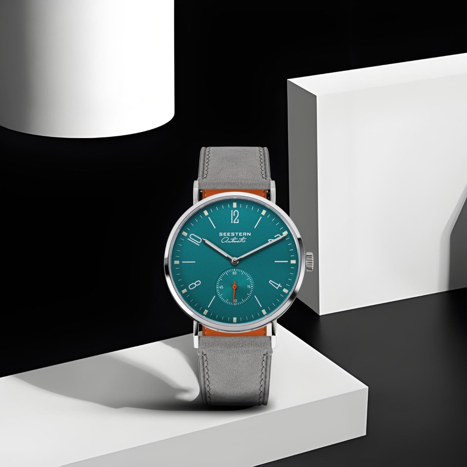 Seestern Original Sapphire Crystal Mechanical Mens Watch SEAGULL 1963 ...